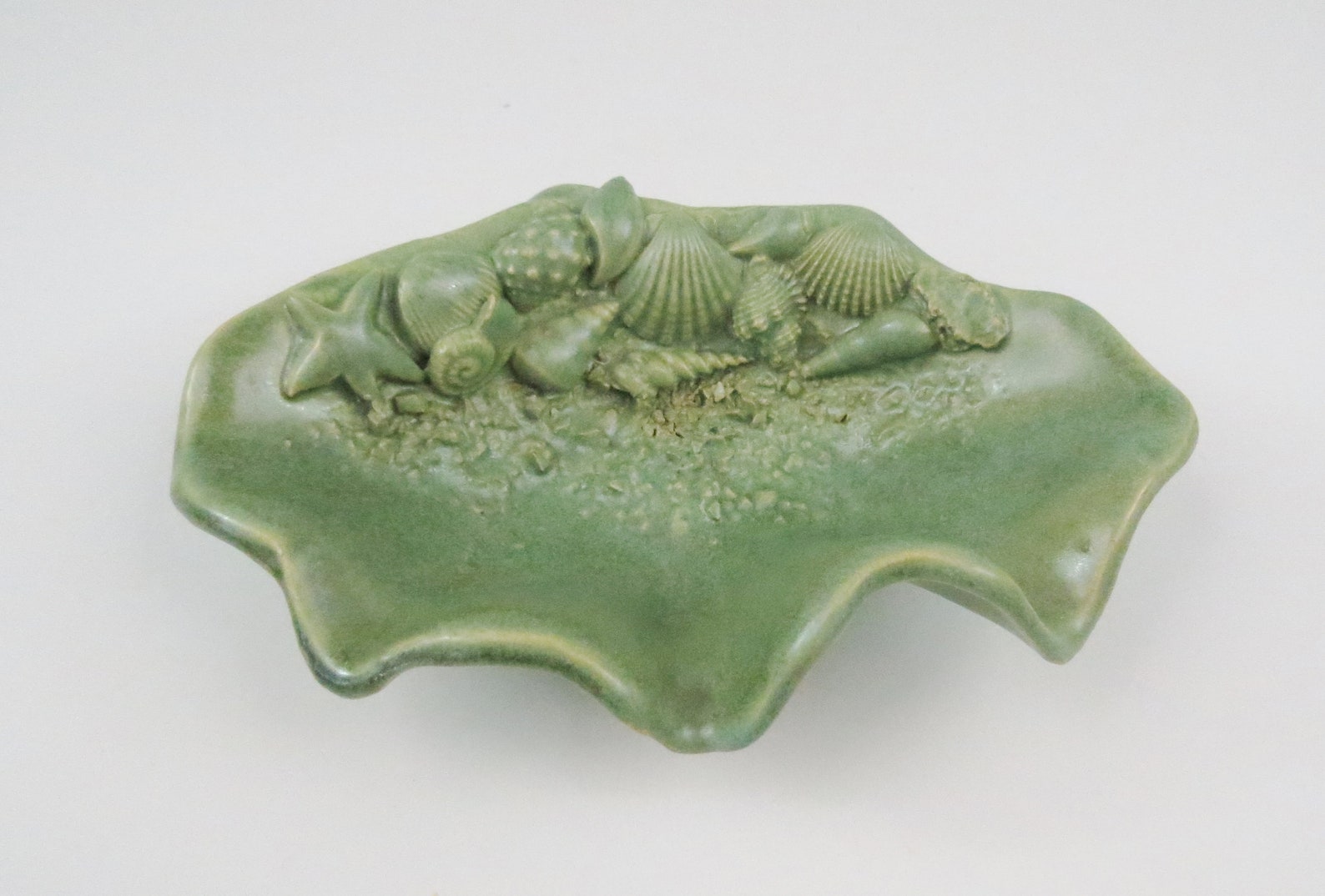 Ceramic Clam Shell Soap Dish, Ceramic Jewelry Tray, Key Dish, Spoon ...