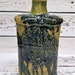 Handbuilt Textured Ceramic Flask Blue and Green Flask - Etsy