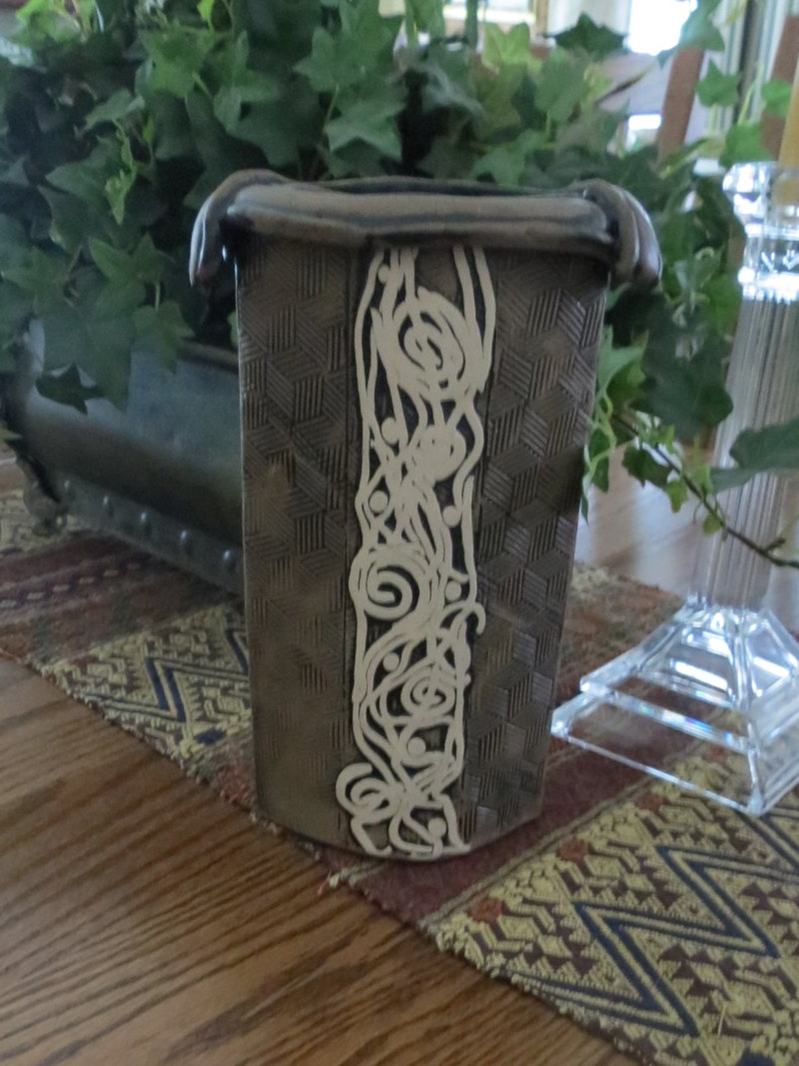 Slab Built Minimalist Ceramic Vase Ceramic Stoneware Flower | Etsy