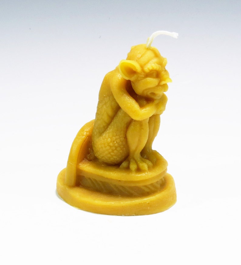 Gargoyle Beeswax Candle Halloween Gargoyle Fall Decoration | Etsy