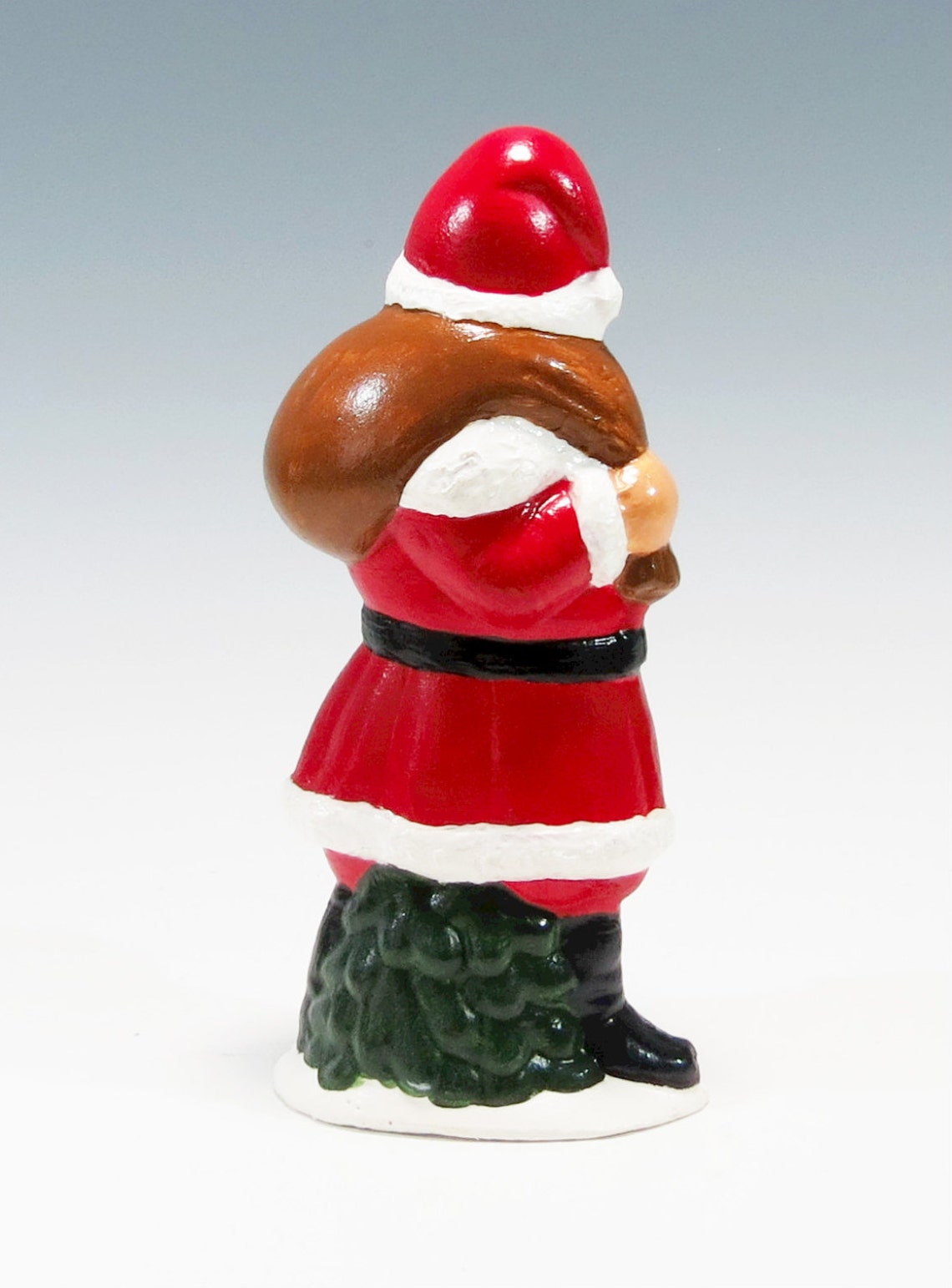 Traditional Hand Painted Chalkware Santa With a Sack of Toys - Etsy