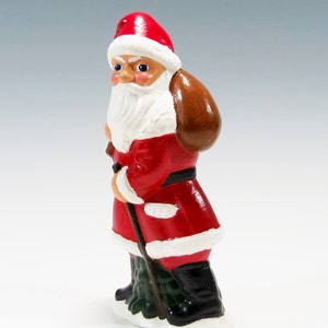 Traditional Hand Painted Chalkware Santa With a Sack of Toys ...
