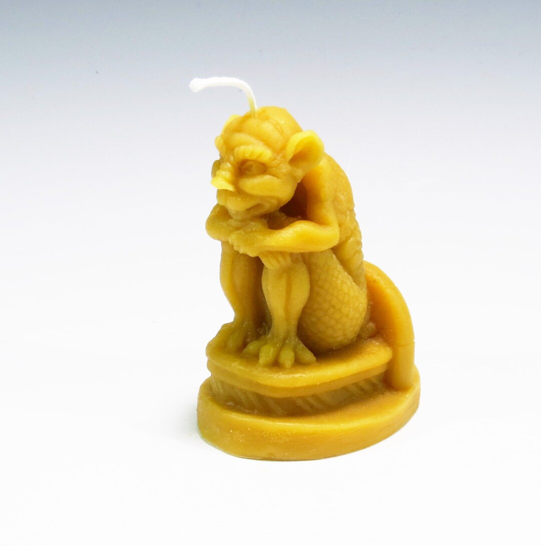 Gargoyle Beeswax Candle Halloween Gargoyle Fall Decoration Halloween ...