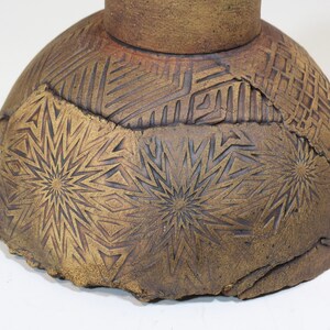 Pedestal Bowl, Pottery Serving Bowl, Slab Built Rustic Serving ...