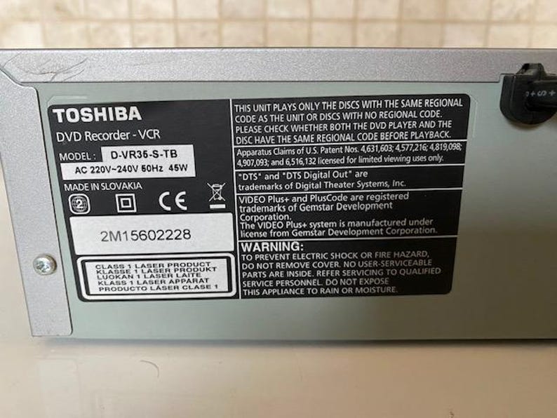 TOSHIBA DVD Recorder and VCR - Etsy