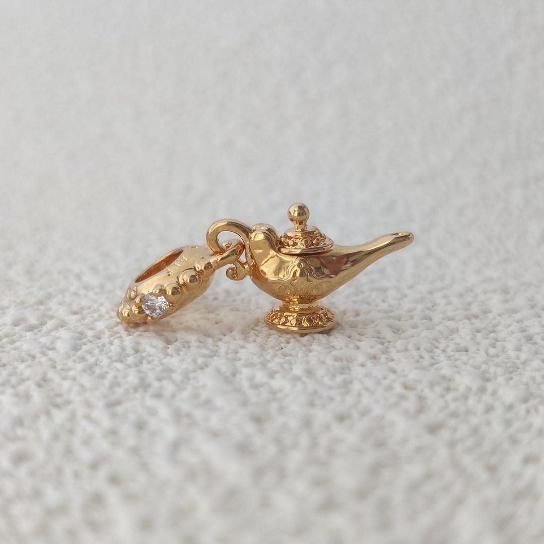 Genie Lamp Shine Dangle Charm,pandora Charm,silver Charm,charms for ...