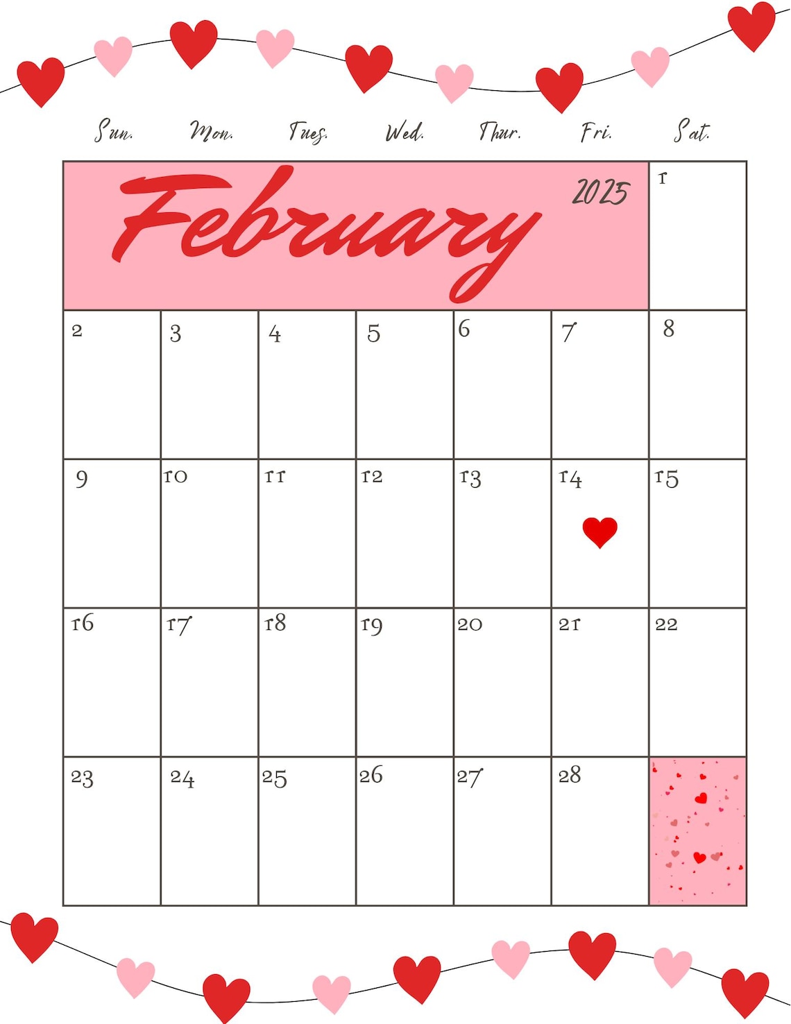 February 2025 Printable Calendar and Planner - Etsy