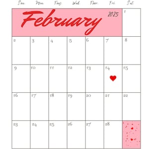 February 2025 Printable Calendar and Planner - Etsy