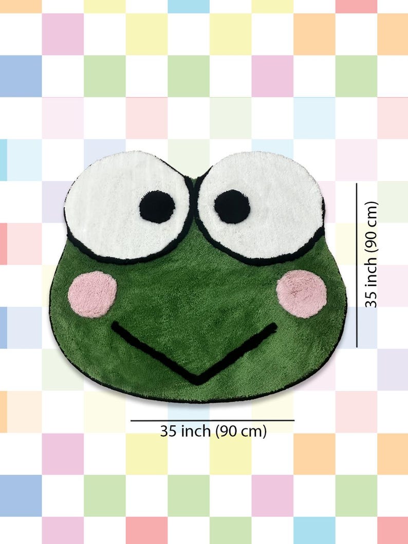 Frog Rug, Tufted Rug, Bathroom Mat, Housewarming Gift, Bath Mat Rugs ...