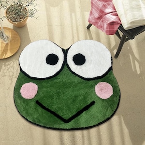Frog Rug, Tufted Rug, Bathroom Mat, Housewarming Gift, Bath Mat Rugs ...