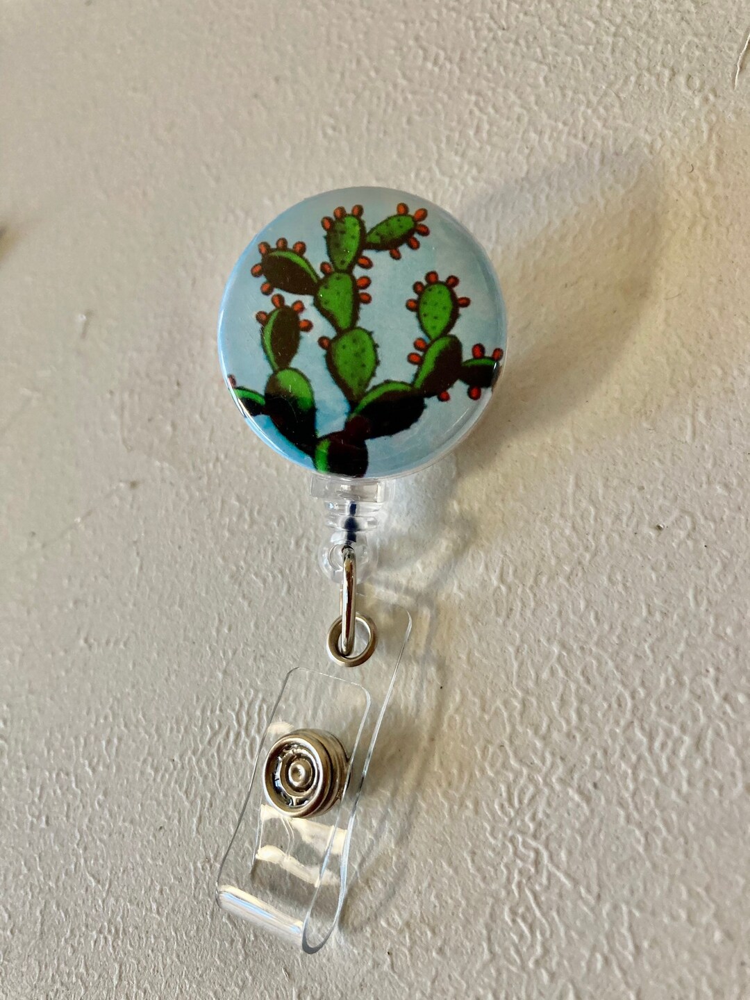 Loteria El Nopal Retractable ID Badge Reel Holder Work Accessories ...
