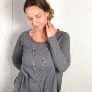 36 Inch Long Sterling Silver Chain Necklace, Long Silver Chunky Chain ...