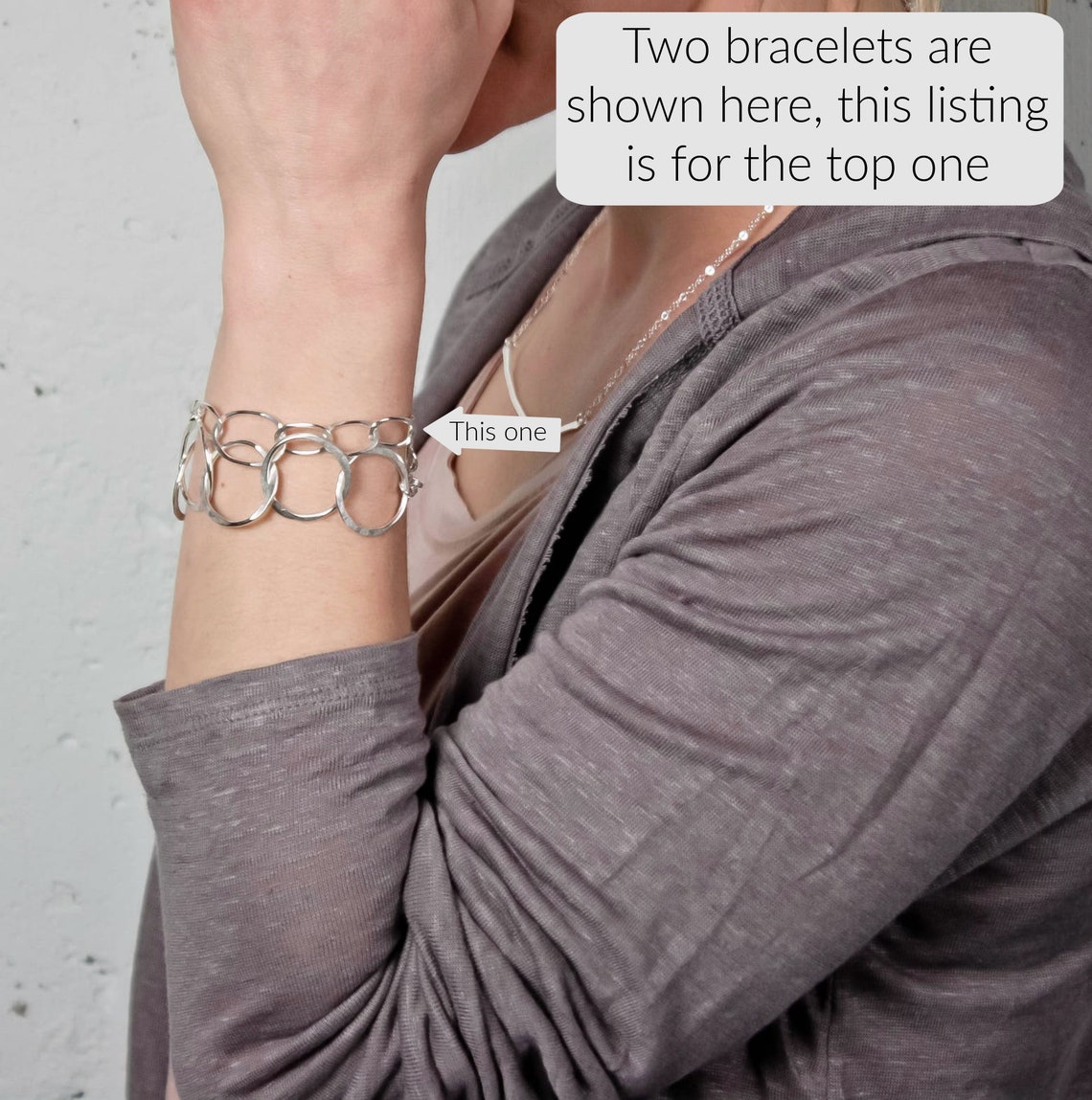 Chunky Silver Link Bracelet Big Silver Chain Bracelet - Etsy