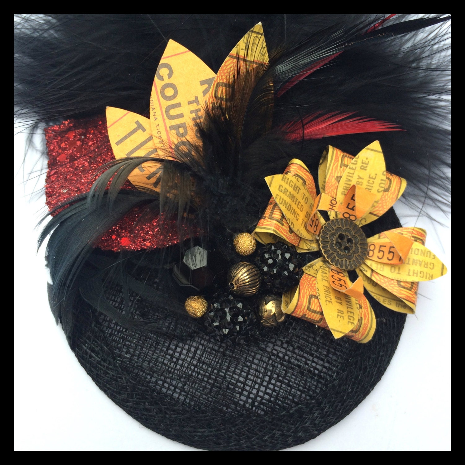 Moulin Rouge Vintage Ticket Fascinator Headpiece - Etsy