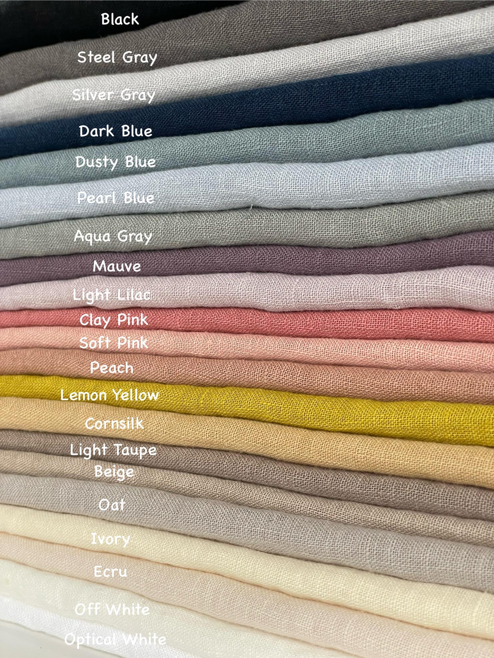 Organic Linen Gauze Fabric Thin Curtain Linen Fabric Soft Washed Semi ...
