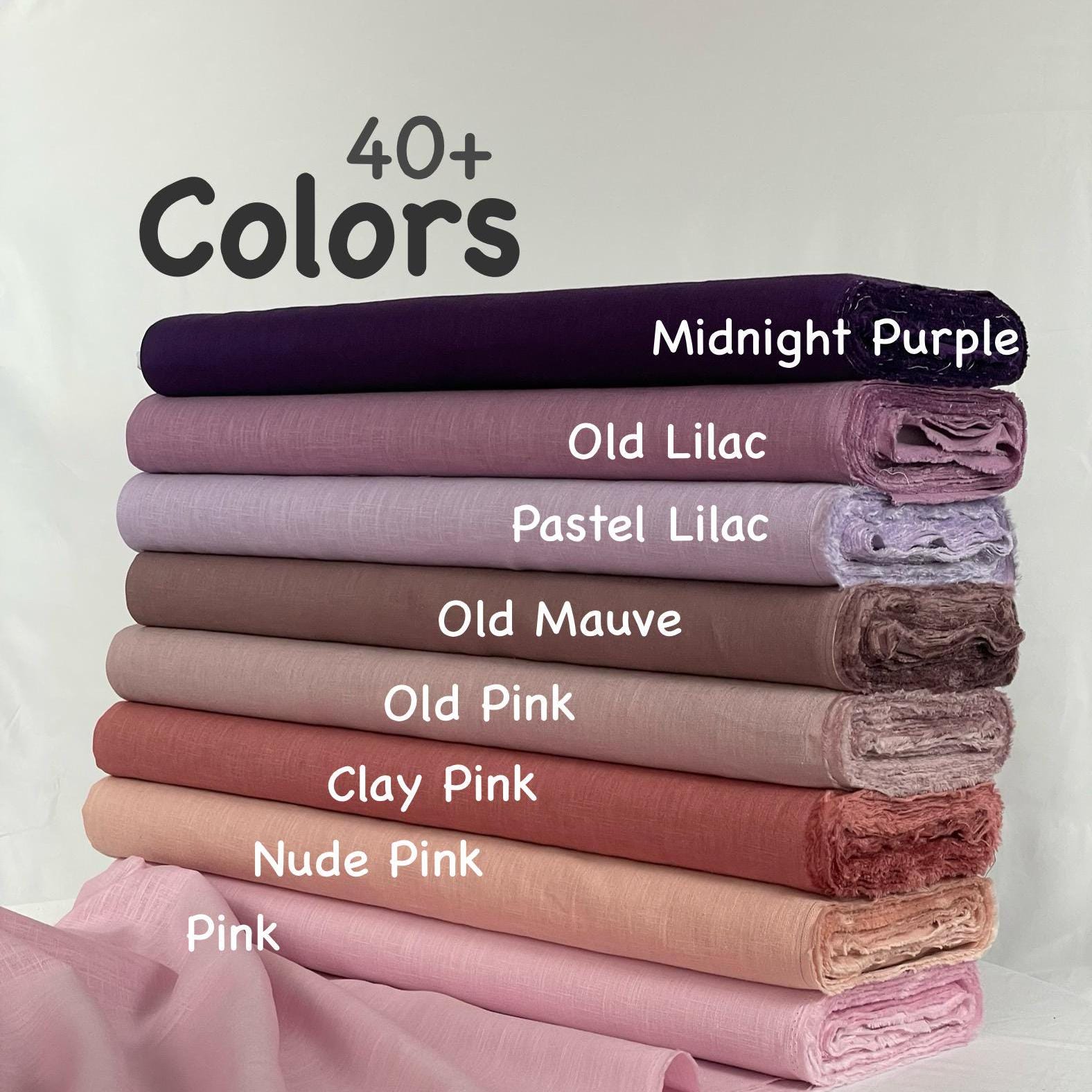 Enzyme Washed Linen Fabric: 100% Soft Linen, 40+ Colors, 230 Gsm - Etsy