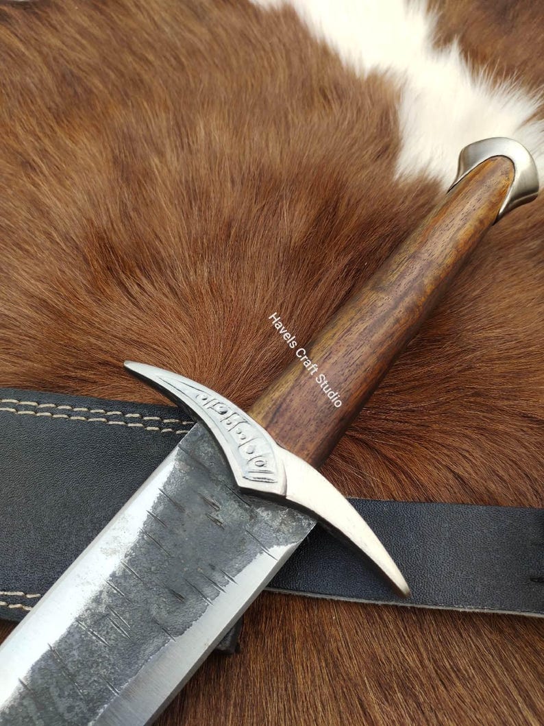 Damascus Sword, Handmade Sword, Viking Sword. Hand Forged Steel Sword With Leather Sheath ...