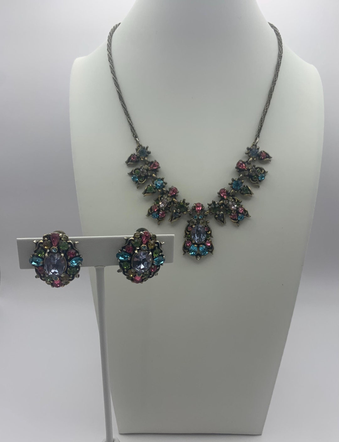 1950 Hollycraft Demi Parure - Etsy