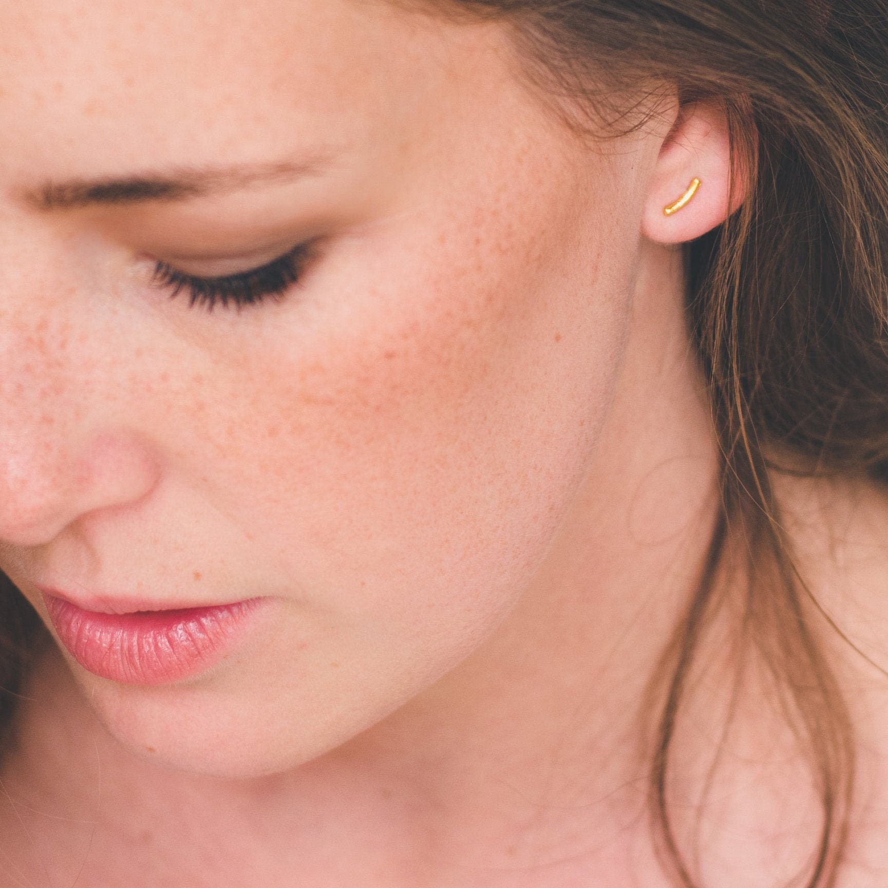 Small Ear Climber, Dainty Silver Ear Climber, Minimal Ear Climber ...