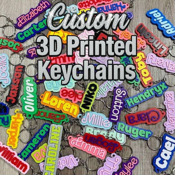 3d Print Key Rings - Etsy