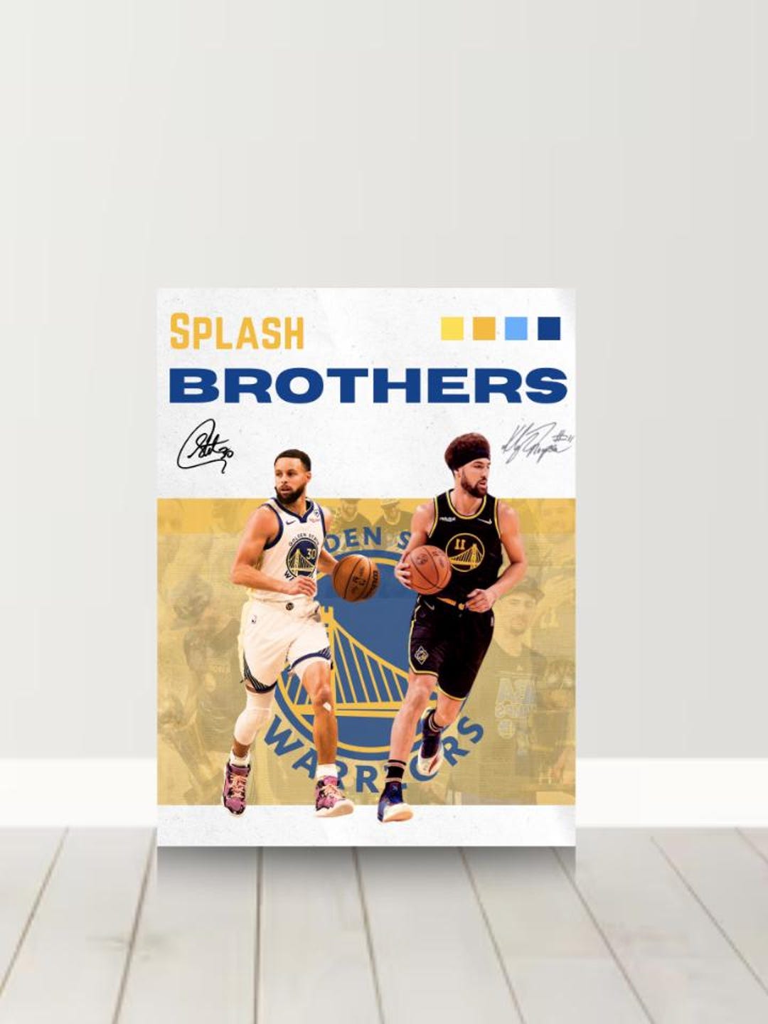Poster Print Steph Curry Klay Thompson Splash Brothers Basketball ...
