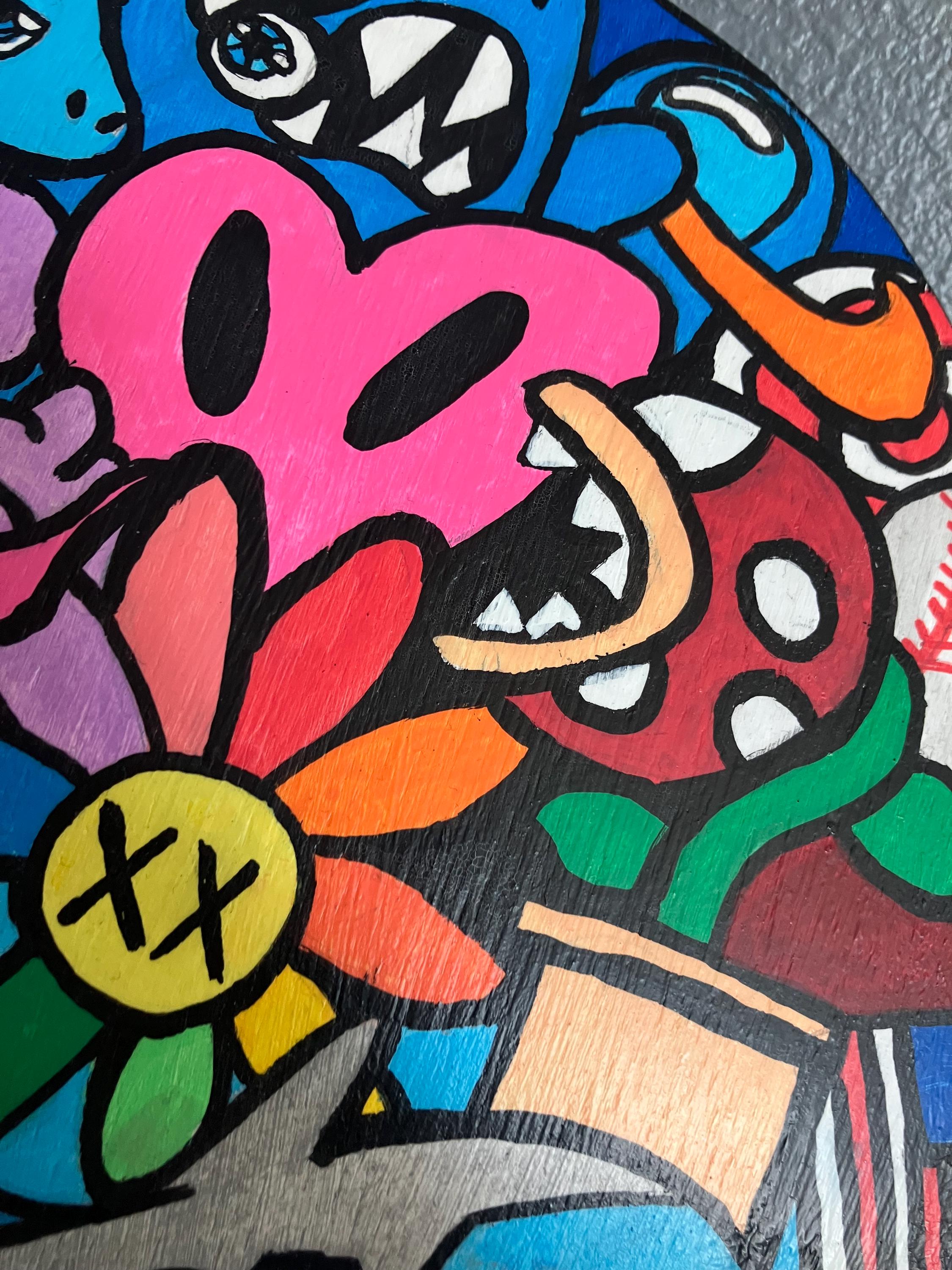 Vexx Style Skateboard Deck Hand Painted Teen Wall Art - Etsy