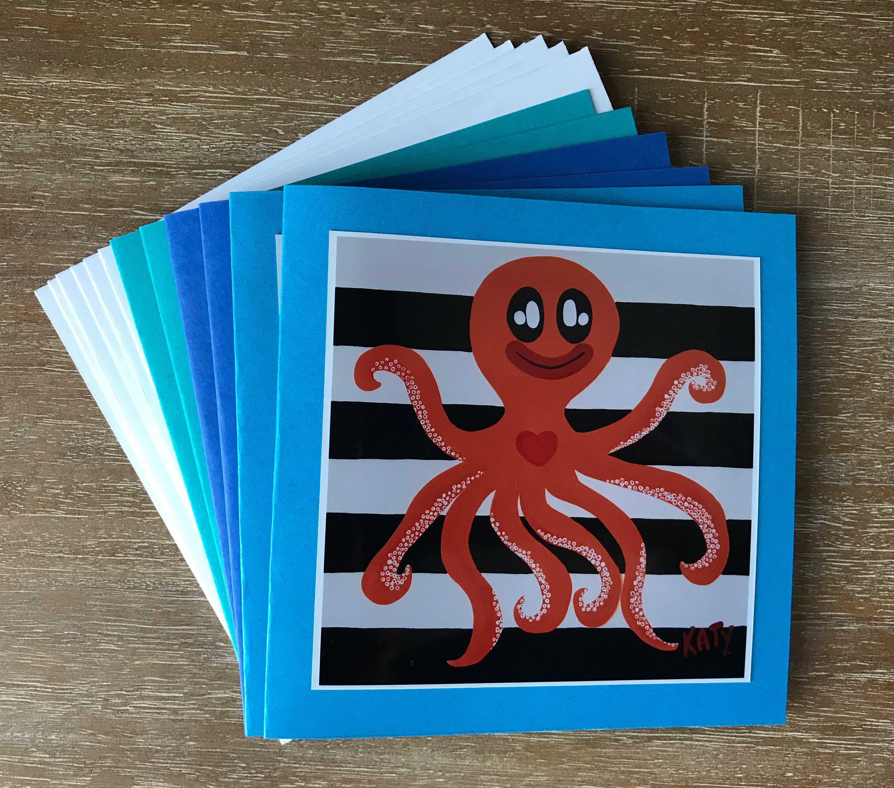 Set of 6 Blank Notecards Featuring Original Artwork - Etsy