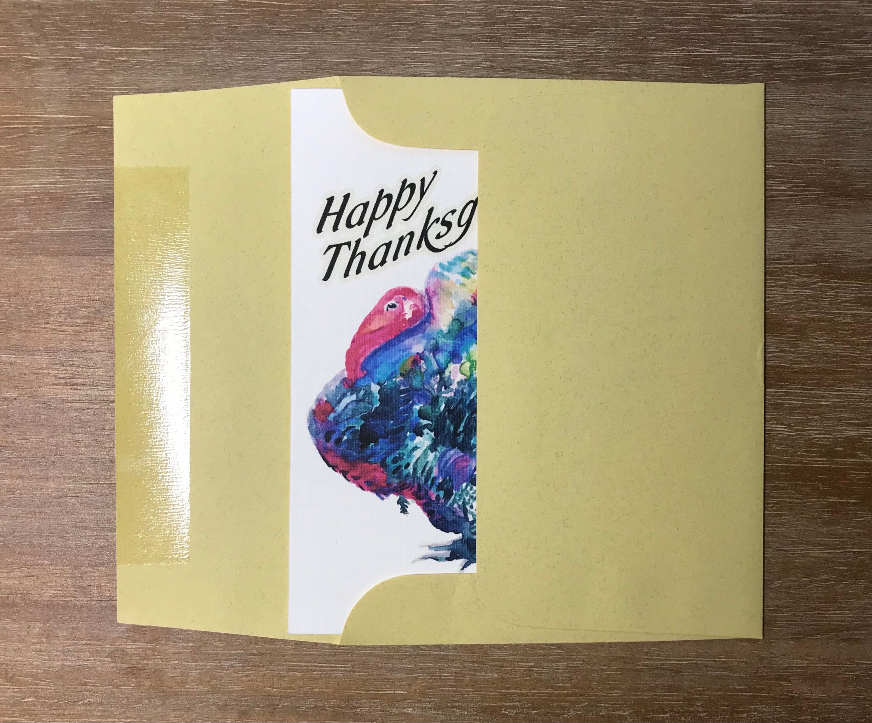 Happy Thanksgiving Card blank Inside by Katy Clark. MADE IN USA. - Etsy