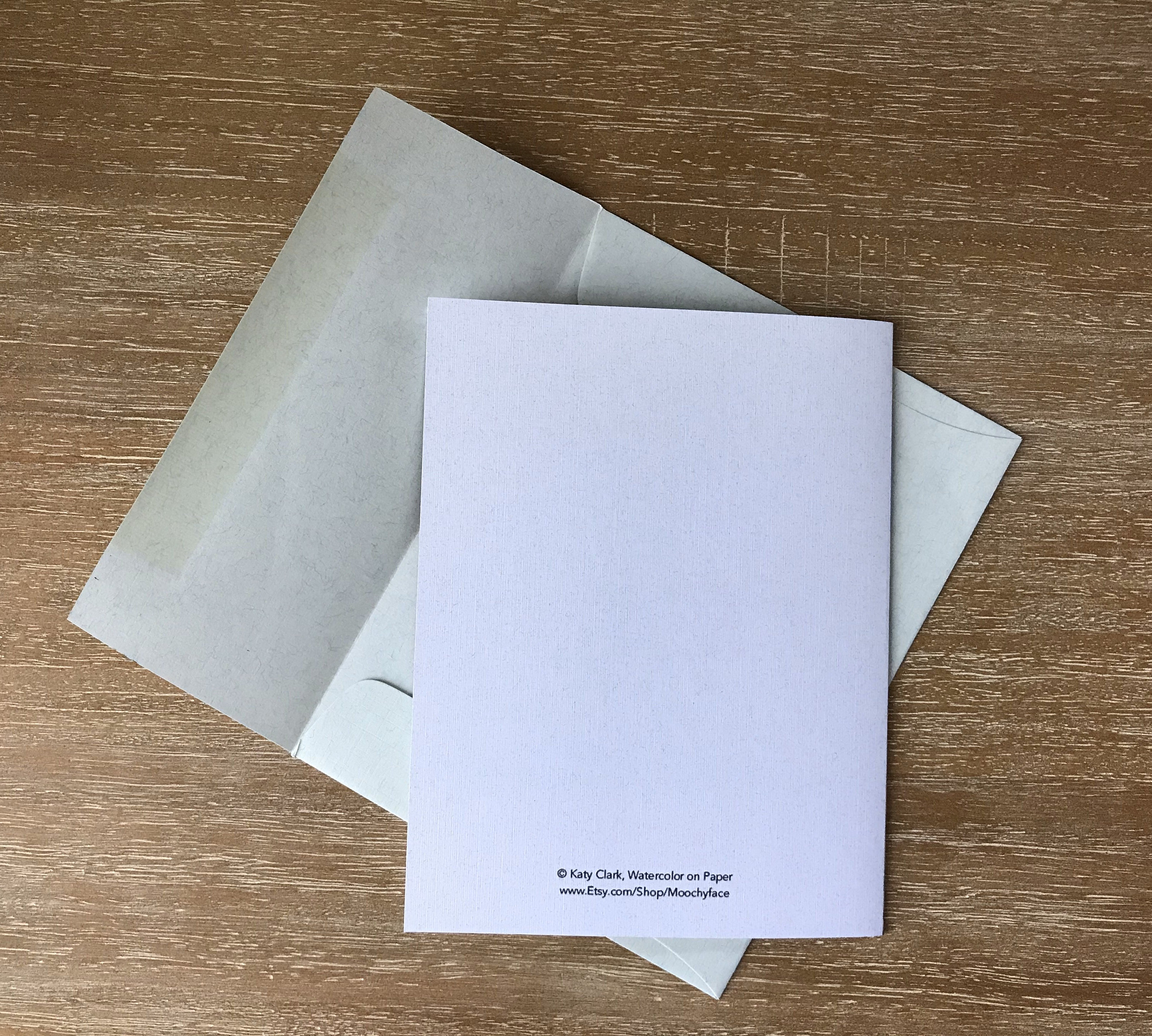 Set of 6 Blank Notecards and Corresponding Envelopes Featuring - Etsy