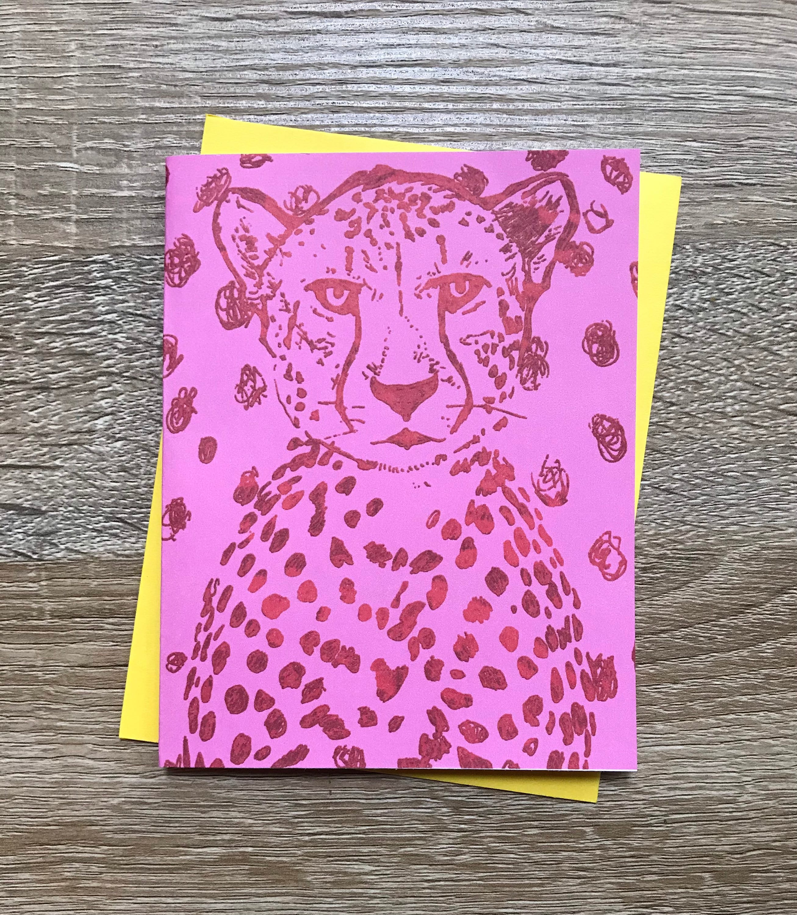 Set of 6 Cheetah. Blank Notecards and Corresponding Envelopes - Etsy