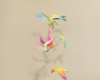 Paper Bird Mobile - Etsy