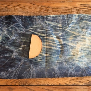 Set of 2 Snack Sized (9.5" X 8.25") Beeswax Food Wraps- Indigo Shibori ...