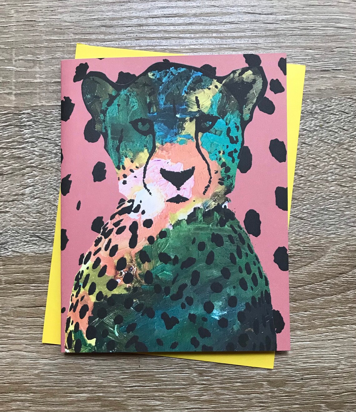 Set of 6 Cheetah. Blank Notecards and Corresponding Envelopes - Etsy