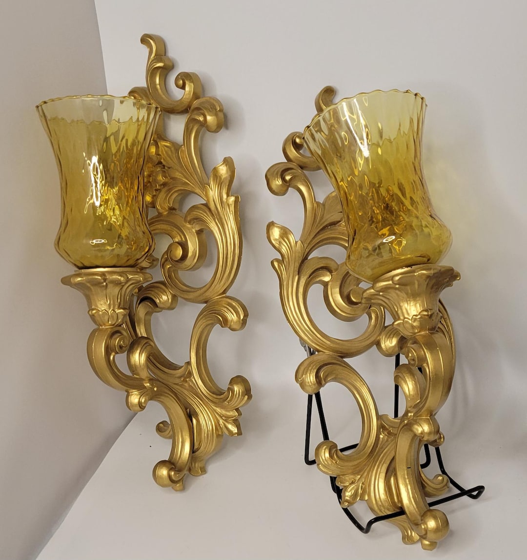 Syroco Wall Sconces - Etsy