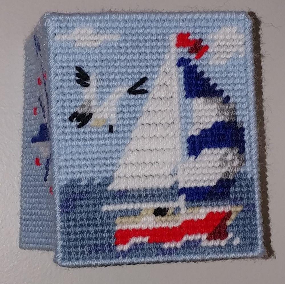 New Nautical Tissue Box Cover - Etsy