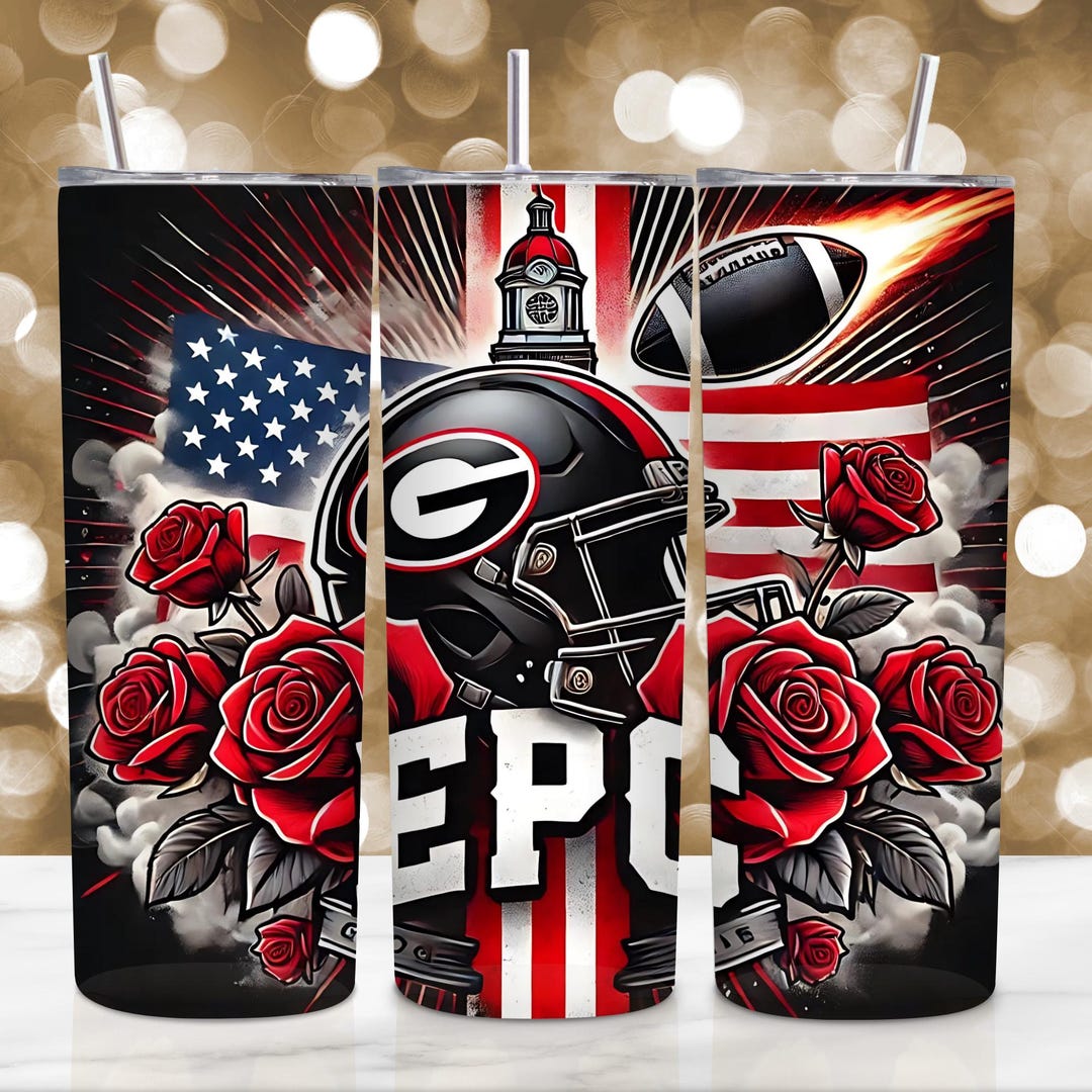 Sports Tumbler Wrap Png Georgia Bulldogs Tumbler Wrap 20 Oz Tumbler Wrap Best Selling Png ...