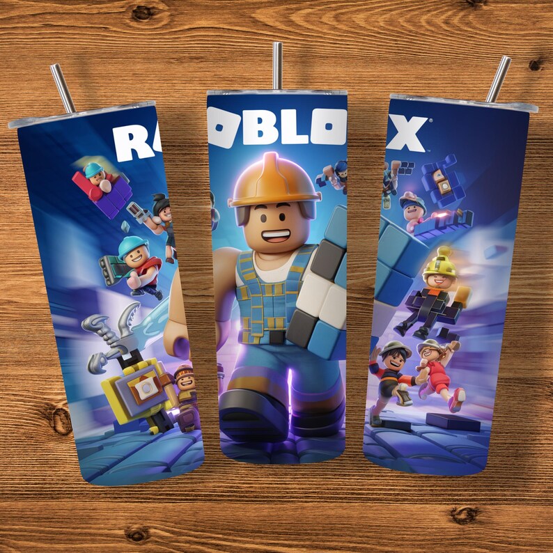 Roblox Tumbler Wrap PNG | Roblox Game 20 Oz Skinny Tumbler Sublimation ...