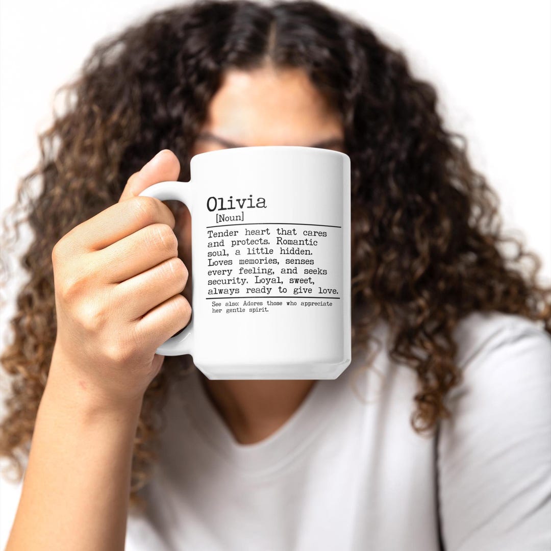 Personalized Name Definition Mug, Custom Coffee Cup With Meaningful ...