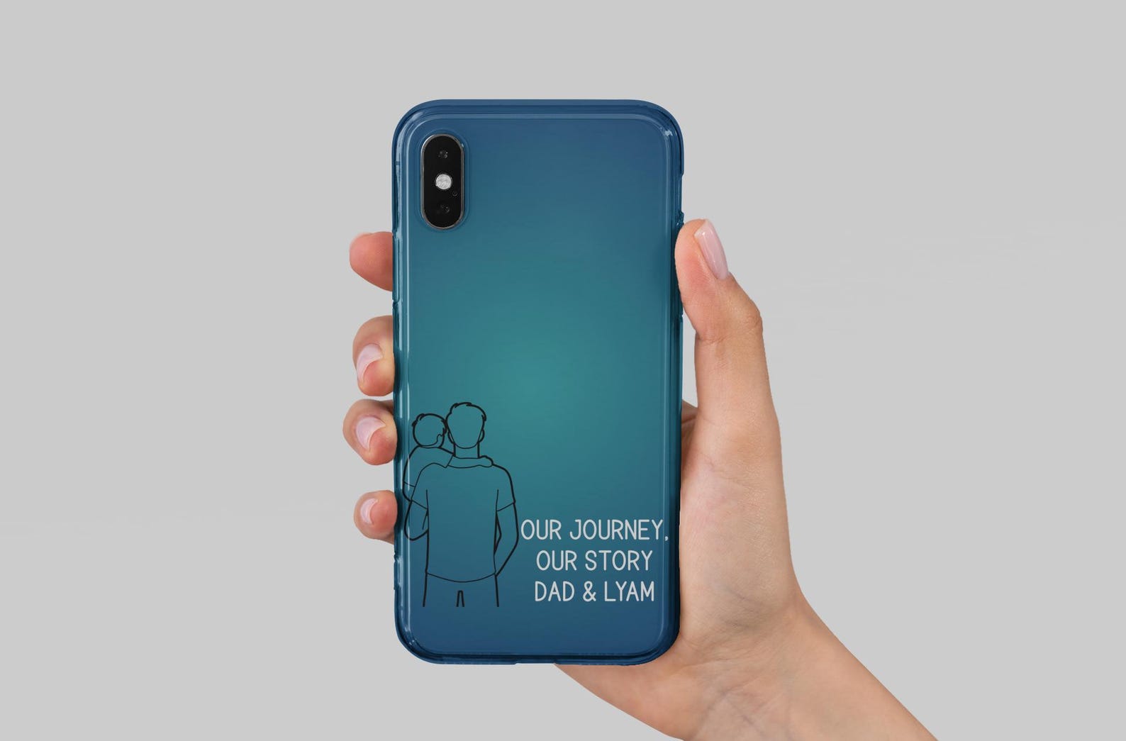 Custom Dad and Son Phone Case, Father’s Day Gift From Son, Personalized ...