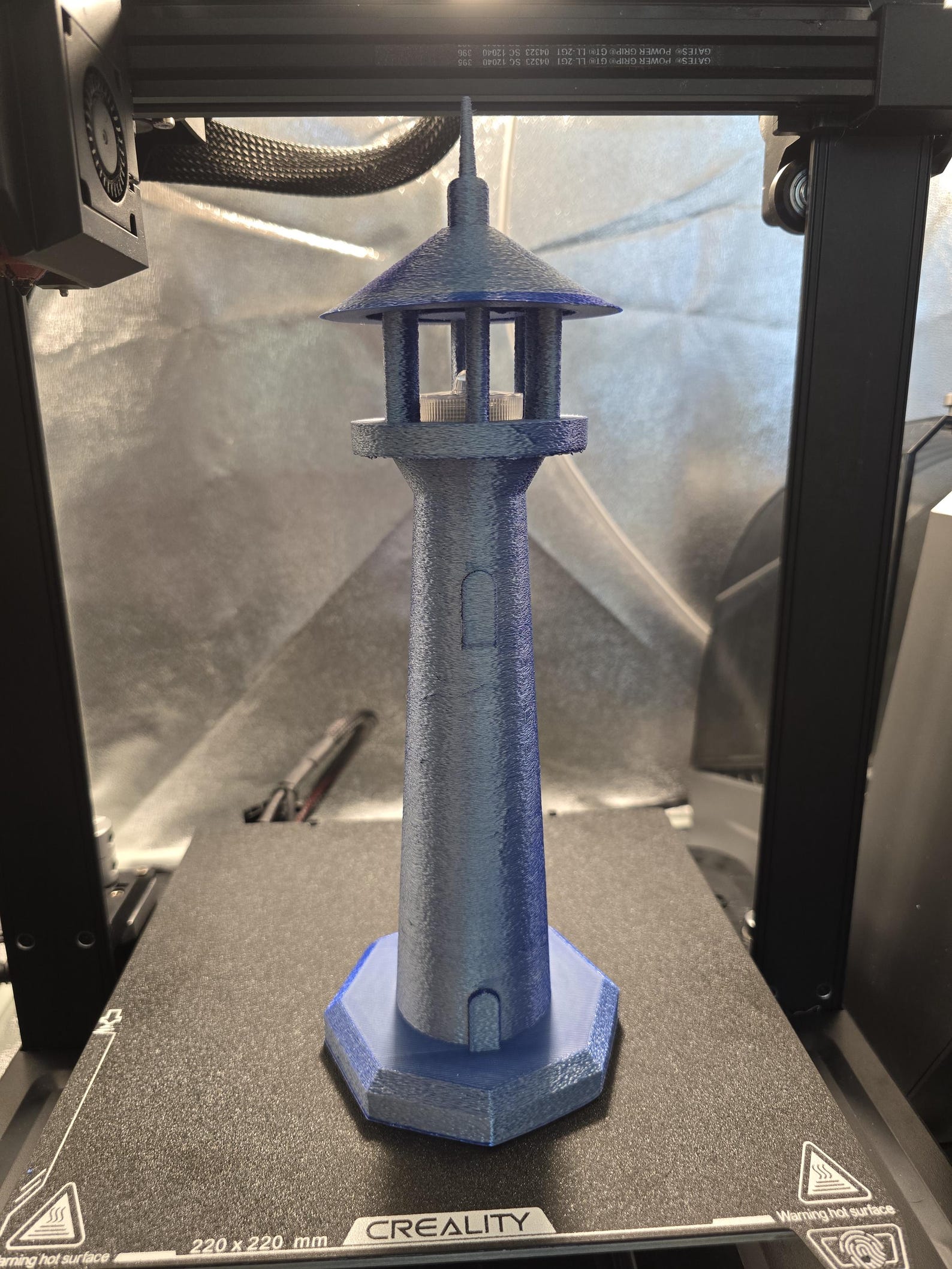 3D Printed Coastal Lighthouse Light W/ Battery Powered Tea Light - Etsy