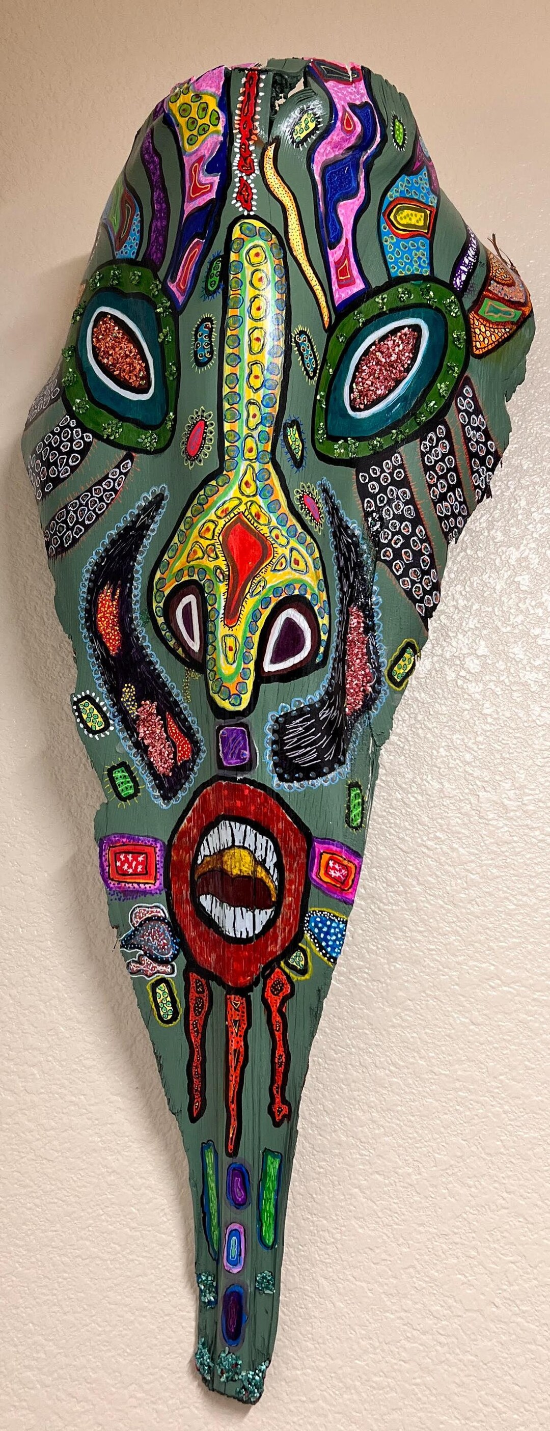 Tropical Palm Mask - Etsy