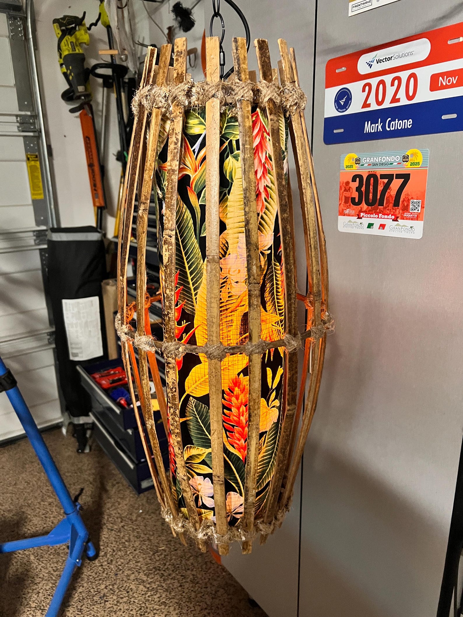 Hanging Tiki Bar Fish Trap Style Lamp, Tiki Bar, Tropical, Exotic Decor ...
