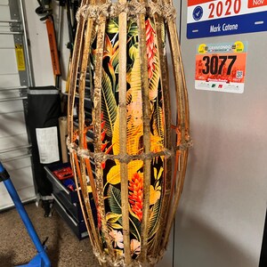 Hanging Tiki Bar Fish Trap Style Lamp, Tiki Bar, Tropical, Exotic Decor ...
