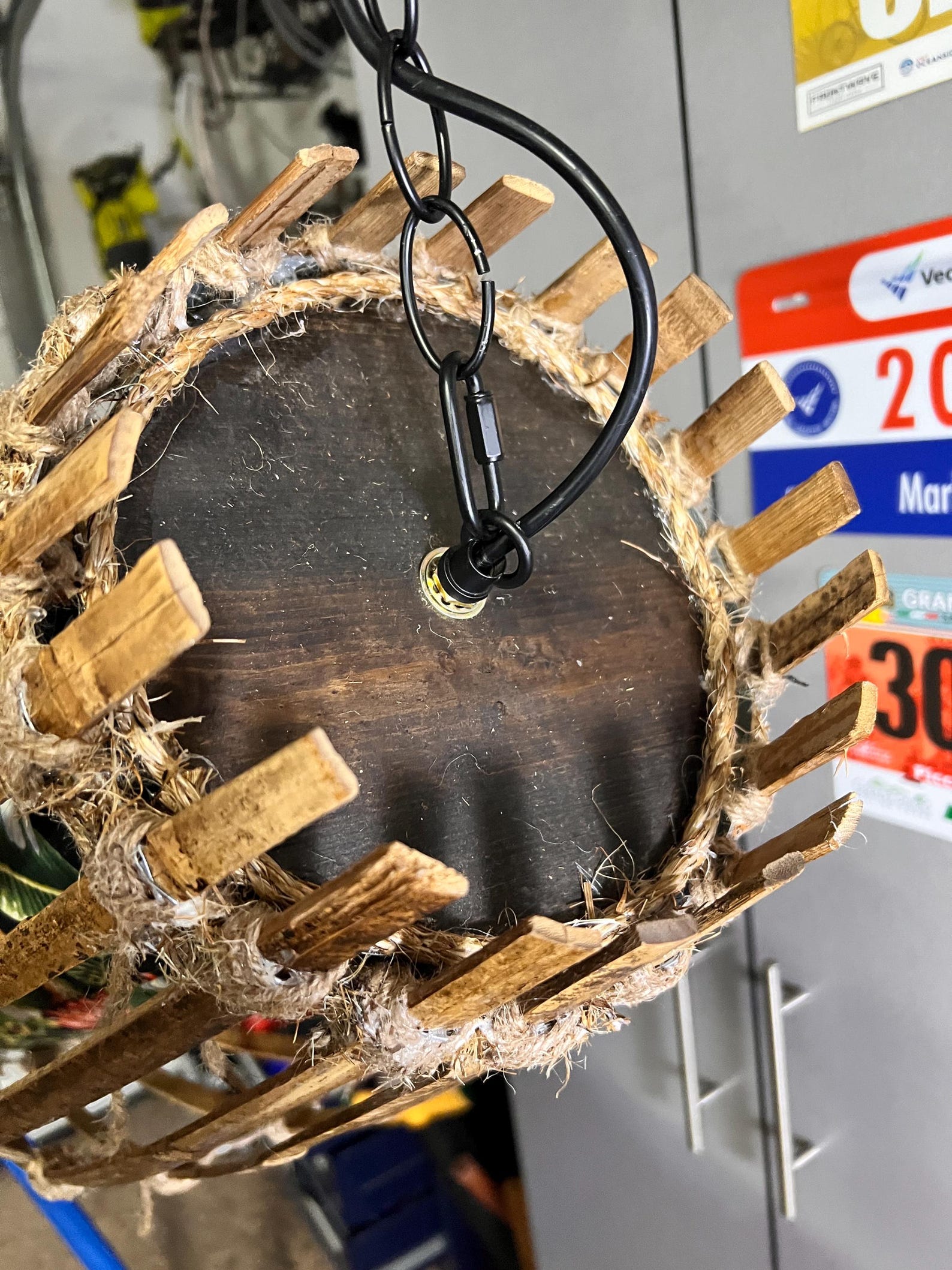 Hanging Tiki Bar Fish Trap Style Lamp, Tiki Bar, Tropical, Exotic Decor ...