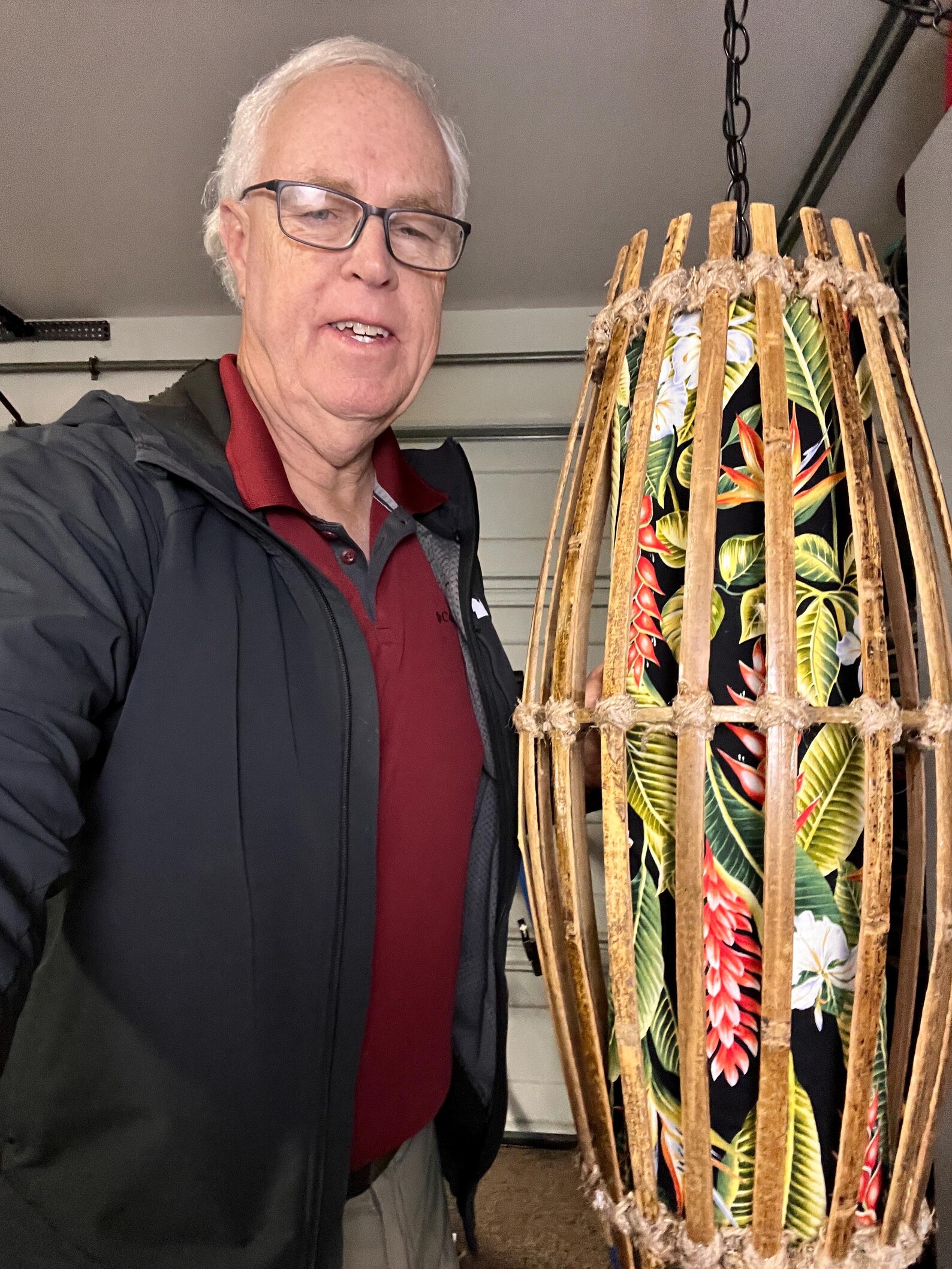 Hanging Tiki Bar Fish Trap Style Lamp, Tiki Bar, Tropical, Exotic Decor ...