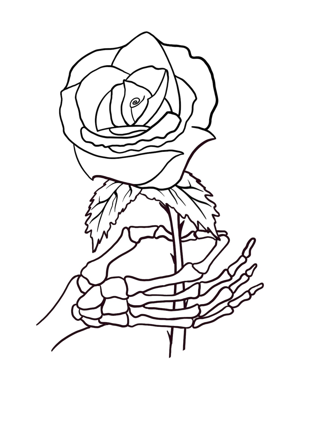 Valentines Day SVG, Skeleton Holding Rose Svg, Skeleton Valentines Day ...