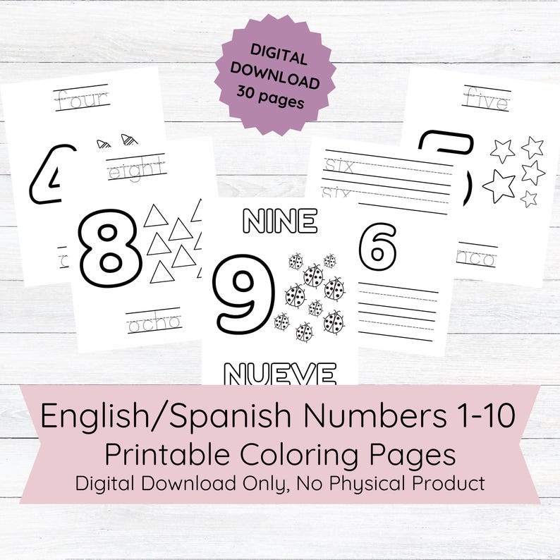 Spanish Alphabet Animal Coloring Pages Bilingual Learning, Printable ...