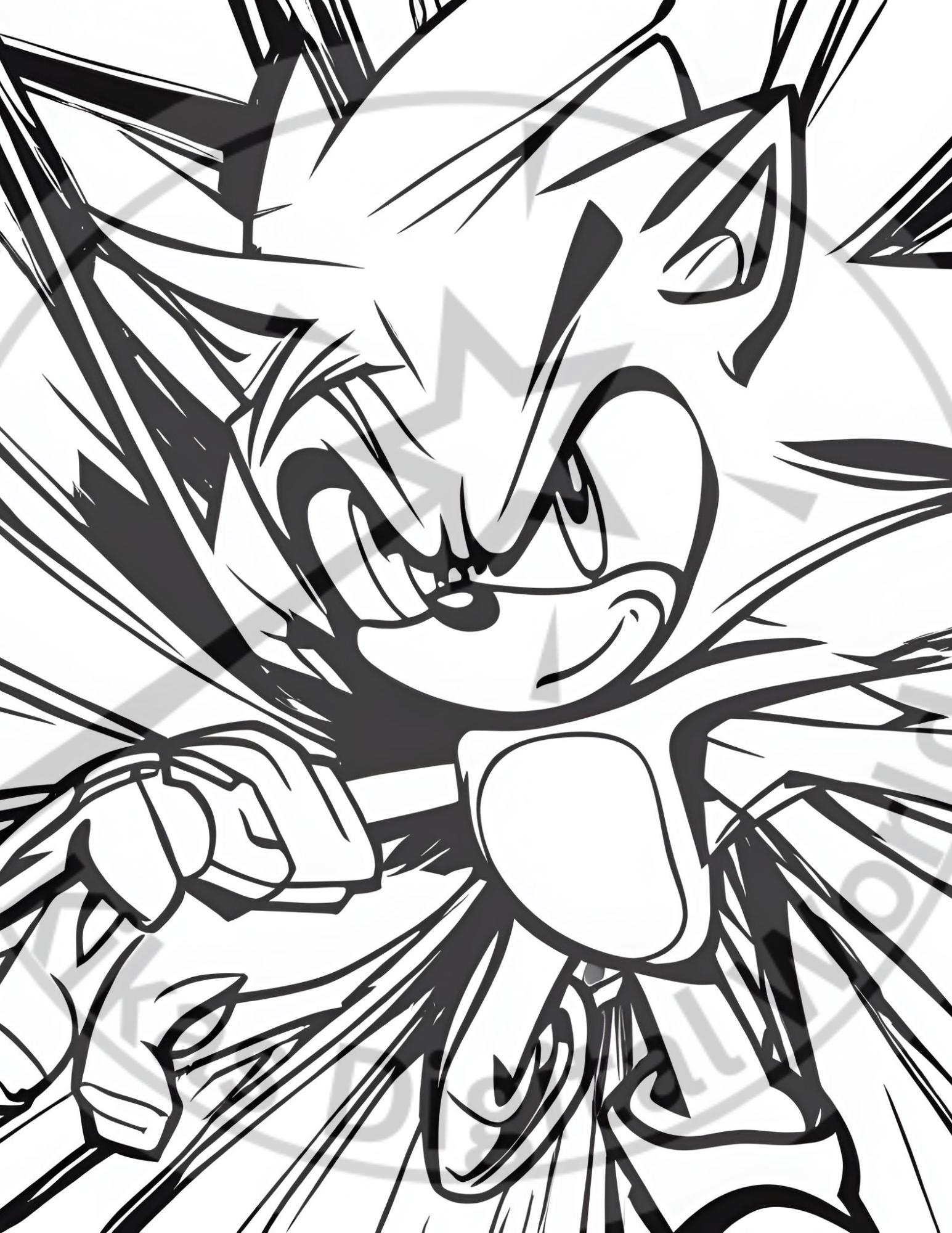 Sonic & Friends Coloring Book Sonic Coloring Pages Sonic the Hedgehog ...