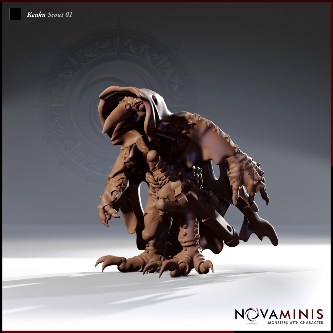 Kenku Scout for D&D 5e and Pathfinder Crafted by Novaminis for Tabletop ...