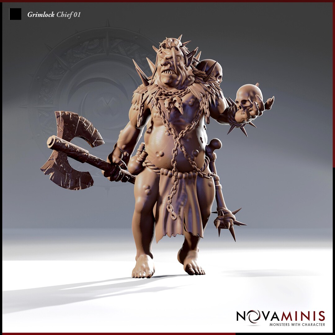 Grimlock Chief for D&D 5e and Pathfinder Crafted by Novaminis for ...